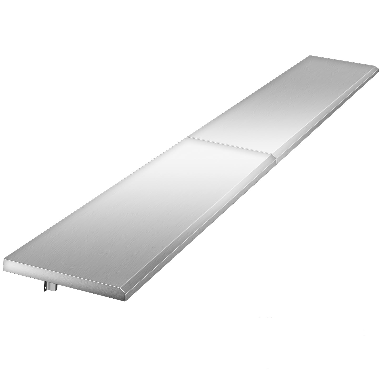 OUKIDR Concession Shelf 72" L X 12" W, Stainless Steel Drop Down Folding Serving Food Shelf Stand Serving for Concession Window, BBQ Working Table, Restaurant