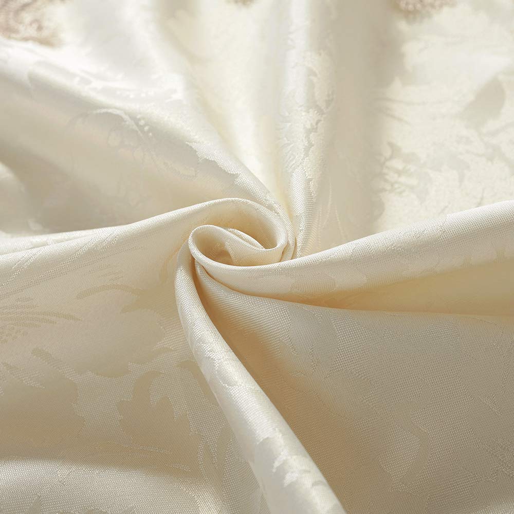 ARTABLE Lace Table Cloths Rectangle Summer Fall Flower Decor Macrame Tablecloth for Outdoor Farmhouse Rustic Kitchen Party Birthday Picnic (Light Brown, 60 x 84 Inch)