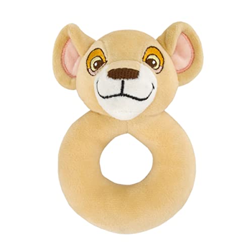 Disney Lion King Simba Yellow, Green, and White 2Pk 100% Cotton 44" x 44" Muslin Swaddles with Plush Rattle