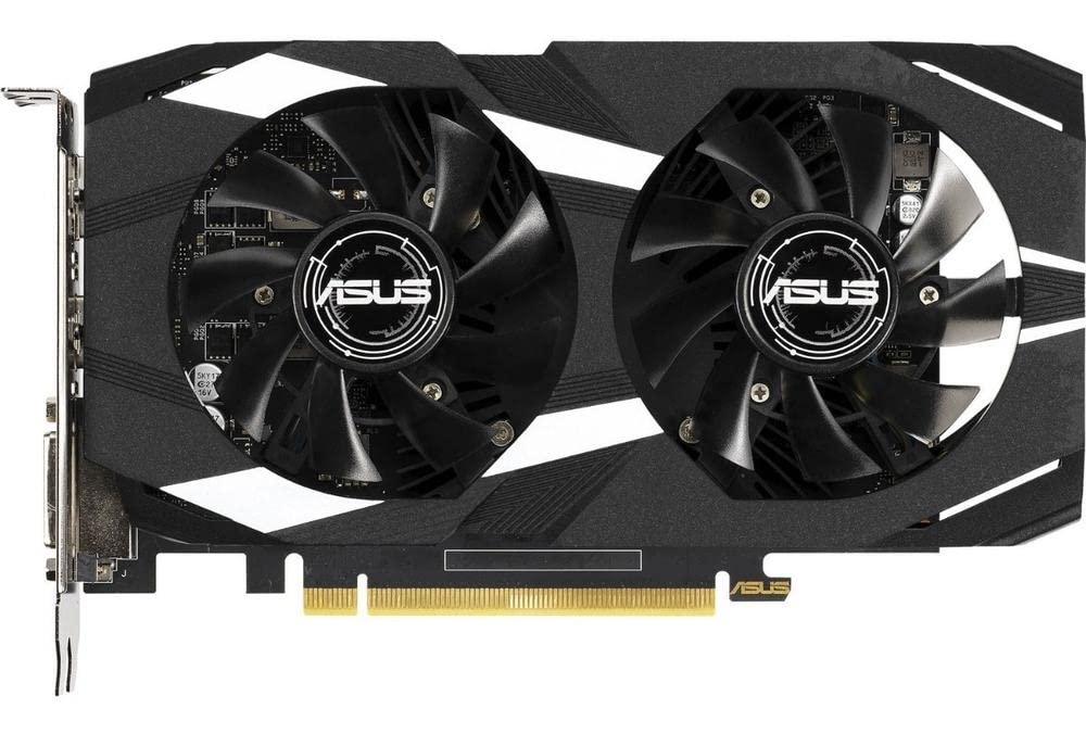 ASUS GeForce GTX 1650 Overclocked 4GB Dual-Fan Edition VR Ready HDMI DP 1.4 DVI Graphics Card (Dual-GTX1650-O4G)