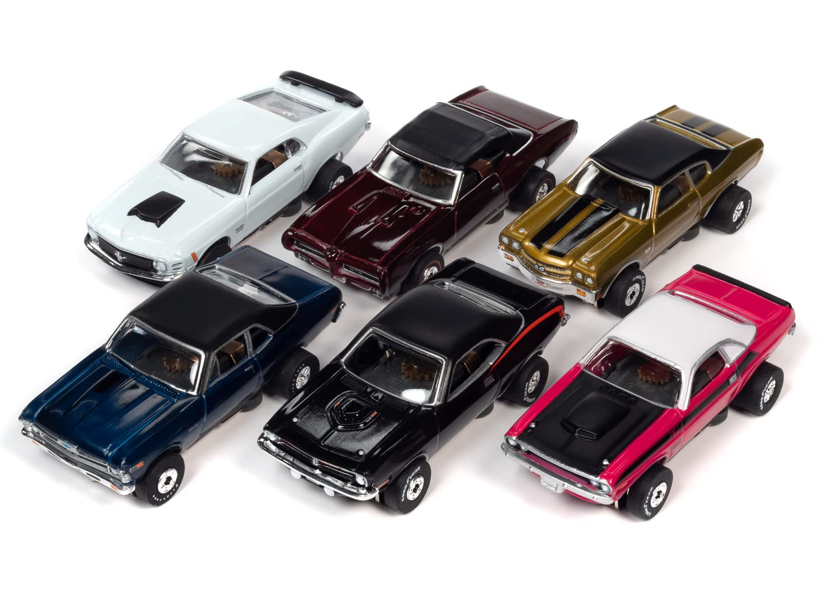 Auto World Thunderjet OK Used Cars 1970 Chevrolet Chevelle SS (Gold) HO Scale Slot Car