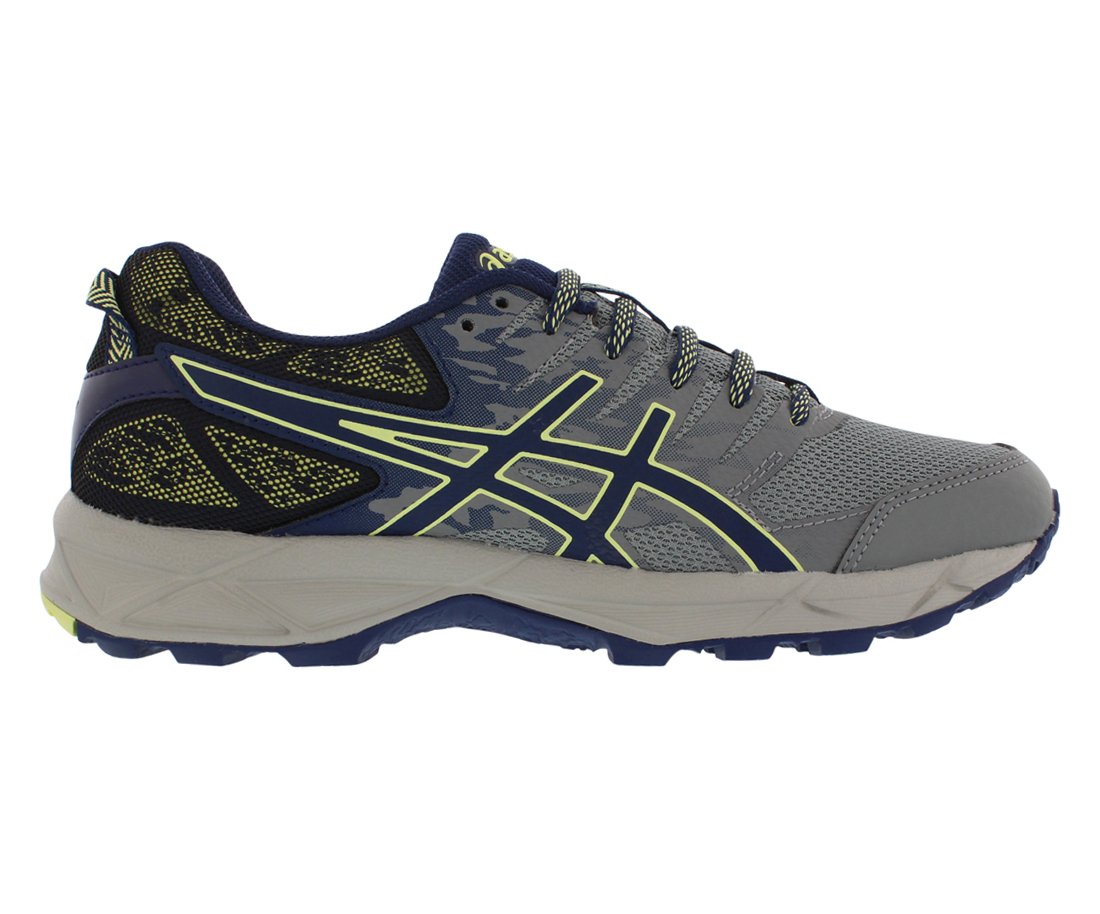 ASICS Women's Gel-Sonoma 3, Grey/Blue/Lime, 6 B(M) US