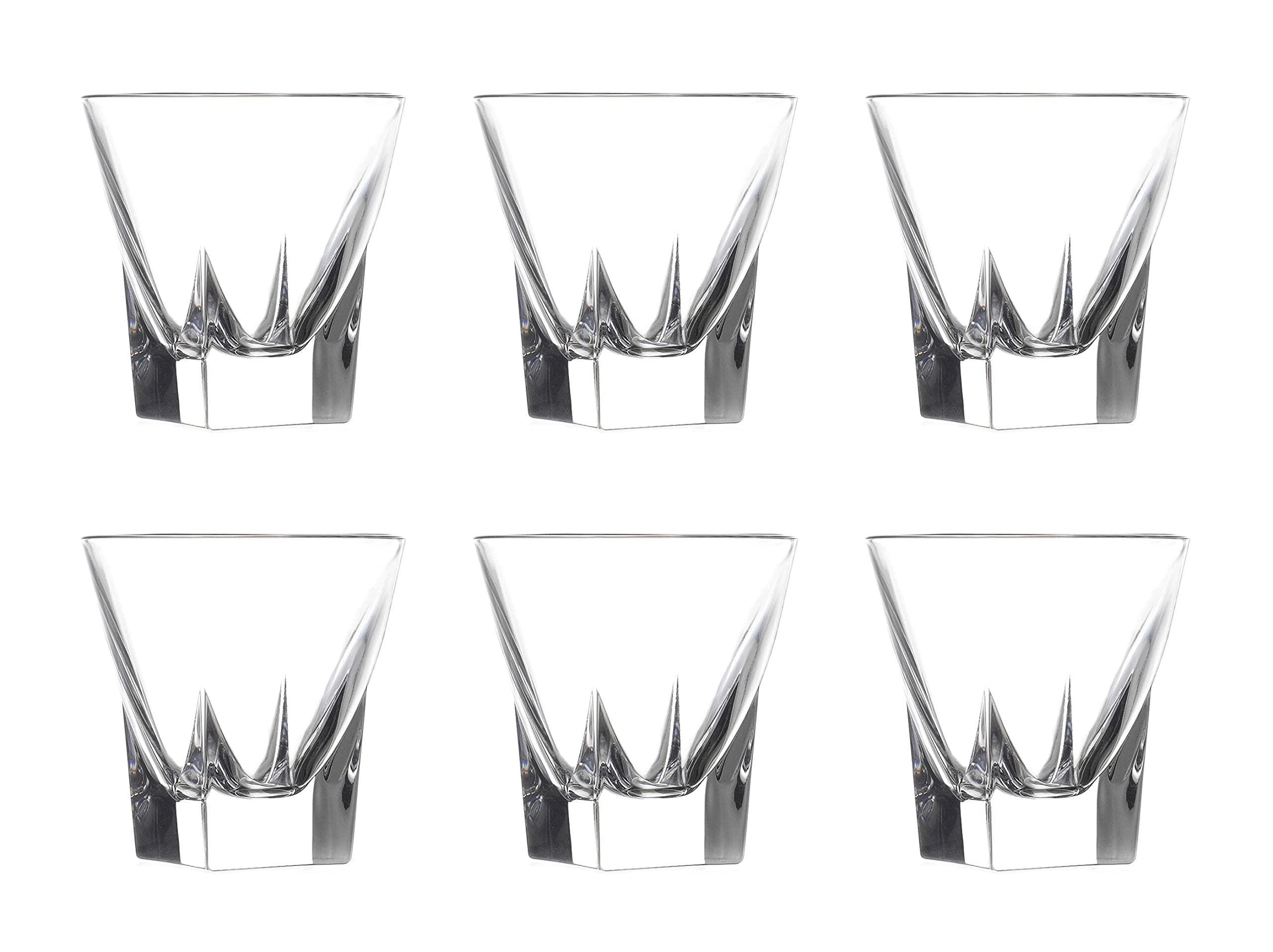 Barski Shot Glass - Set of 6 Glasses - Crystal Glass - Beautifully Designed - Use it for - Shot - Vodka - Liquor - Cordial - Each Glass is 2.25 oz Made in Europe