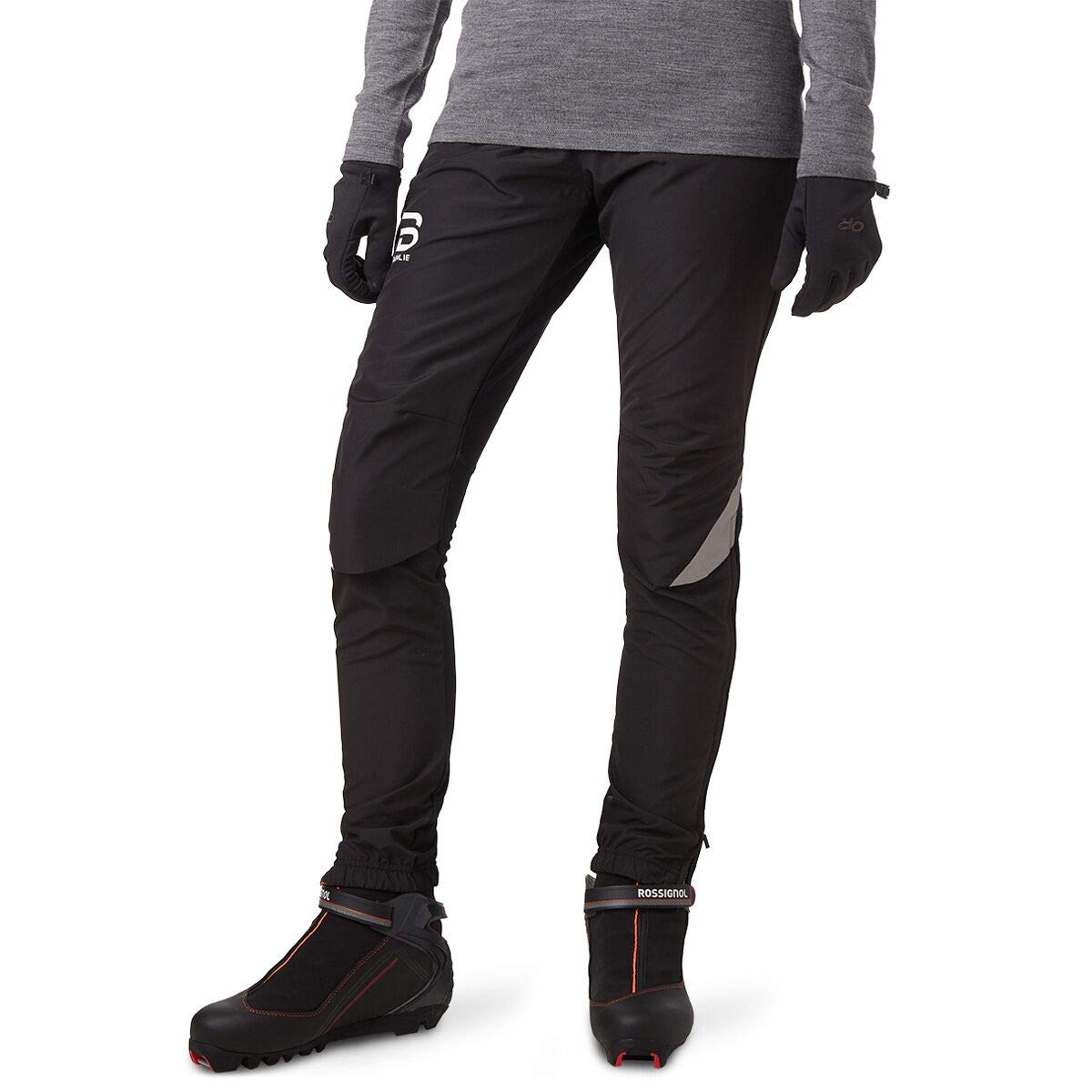 B DÆHLIE Daehlie Women's Winner 3.0 Cross Country Ski Pants - Wind and Water Resistant Stretch Pants, Black, X-Large
