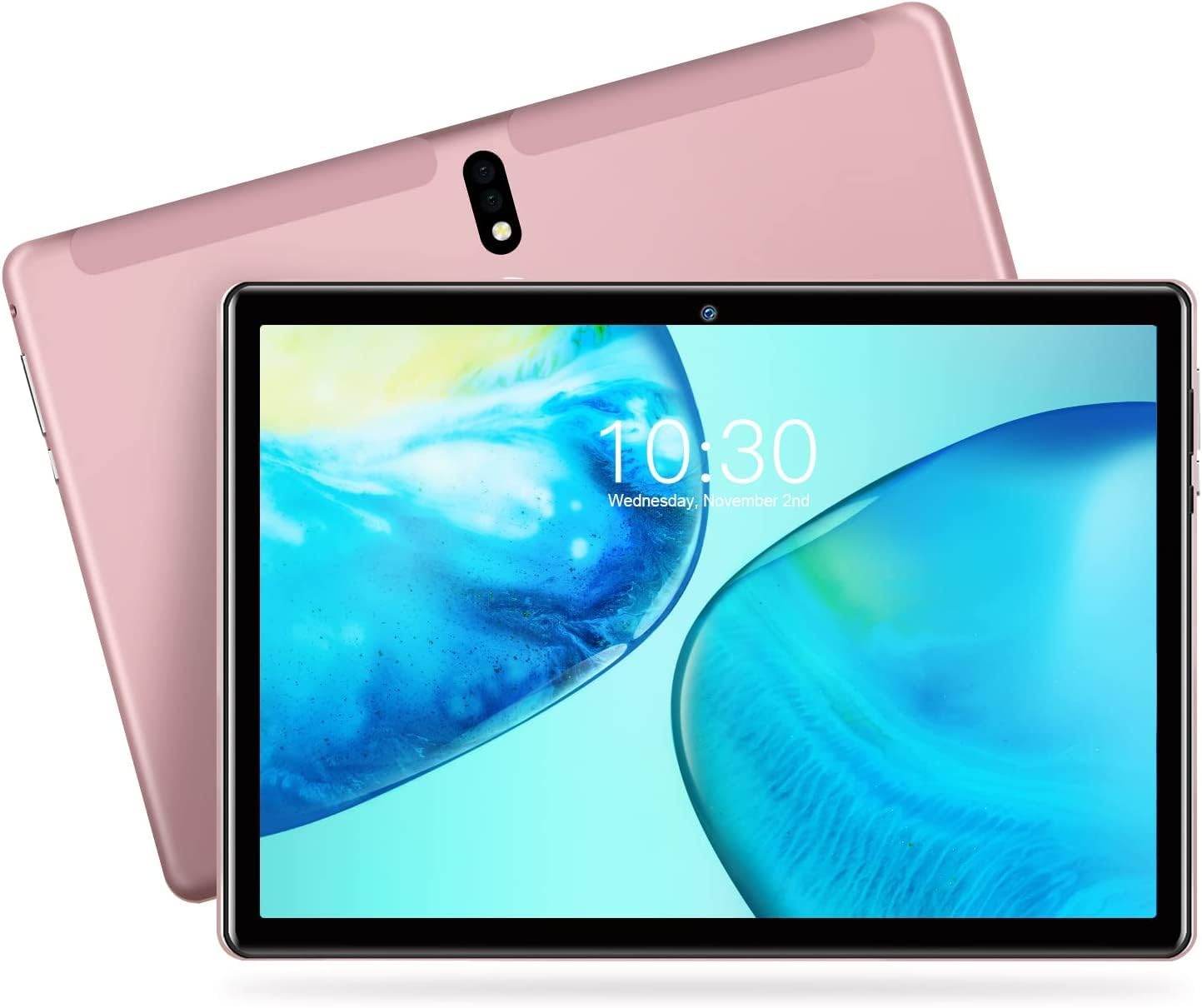AOYODKG 10 inch Tablet,Android 10 Tablet with 4GB RAM 64GB ROM/128GB Expansion Dual 4G Tablet with SIM Card Slot, 8-Core/HD IPS Tablets, 8000mAh, 13MP Dual Camera, WiFi Gaming Tablets(Pink)
