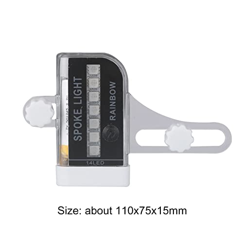 ASUYOERU 14 RGB LED Bicycle Wheel Spoke Light Mountain Road Bike Safety Warning Lamp