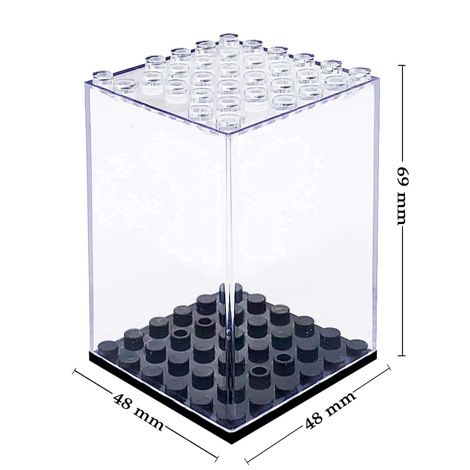 Minifigures Display Case, Acrylic Building Block Display Box, Action Figure Toys Storage for Lego Minifigure, Fit for Lego Lovers(12PCS)