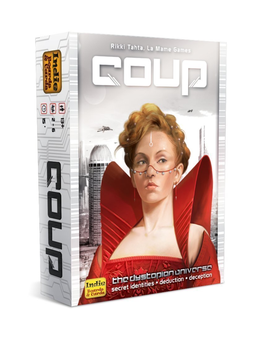 Coup Game Bundle Including Coup (The Dystopian Universe) and Coup Reformation Expansion by Indie Boards and Cards (2 Items)