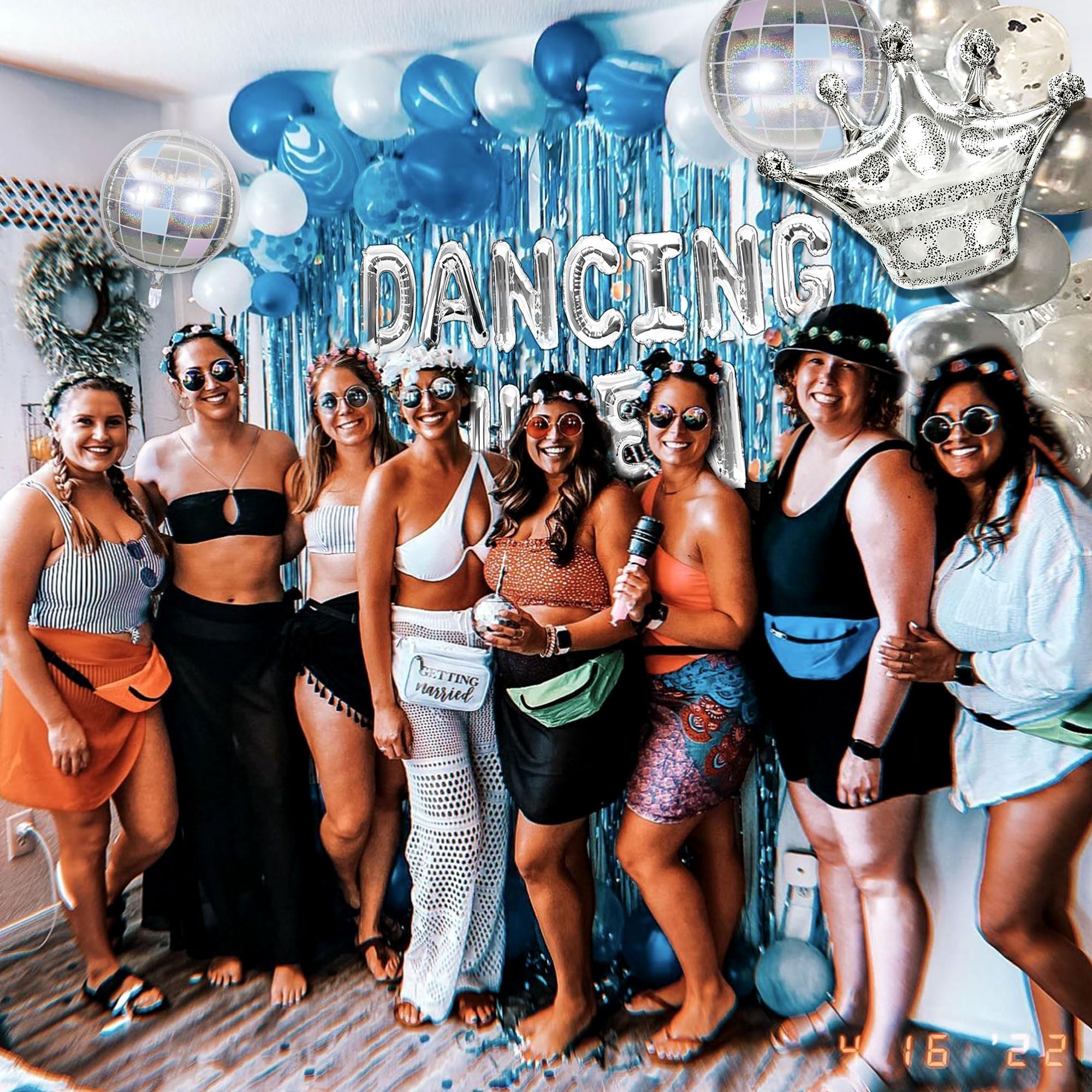 Blue Dancing Queen Birthday Decoration Dancing Queen Party Decorations Mamma Mia Disco Birthday Party Decors 70s Disco Decoration