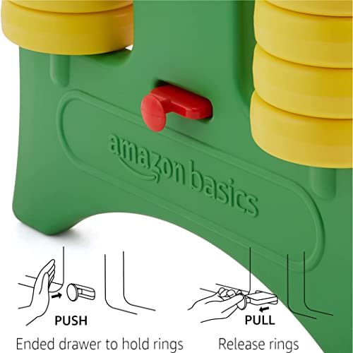 Amazon Basics Giant 4-In-A-Row, 4-To-Score Premium Plastic Game Set