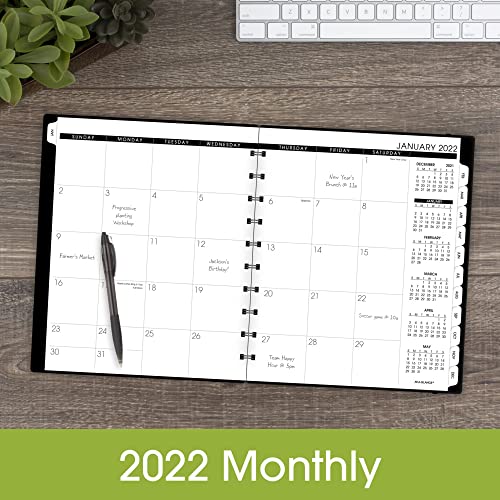 AT-A-GLANCE 2022 Monthly Planner by AT-A-GLANCE, 8-3/4" x 11", Large, Wirebound, Move-A-Page, Black (70260E05)