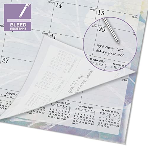 AT-A-GLANCE 2022 Desk Calendar by AT-A-GLANCE, Monthly Desk Pad, 21-3/4" x 17", Standard, Dreams (SK83-704)