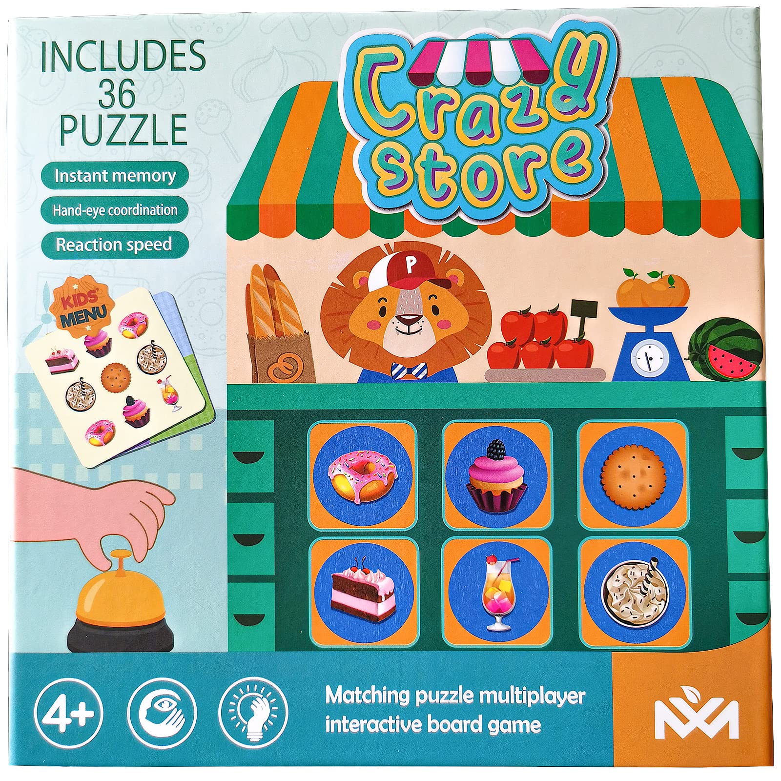Bingo Games! Picture Learning Educational Board Game for 2 to 4 Kids Ages 4+.