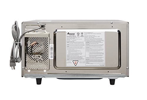 Amana RMS10DS Light-Duty Commercial Microwave Oven with Dial Timer, Stainless Steel, 120-Volts, 1000-Watts