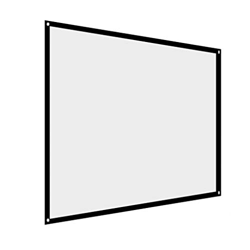 APAINI Projection 60-100 Inch Portable Foldable Non-Crease White Projector Curtain Projection Screen 4:3 (Size : 72 inch)