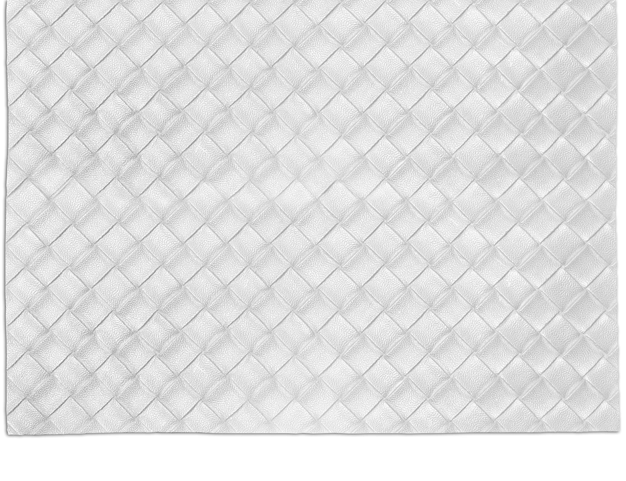 VViViD Artifical Marine Leather Embossed Lattice Weave Vinyl (White, 5ft x 54โ)