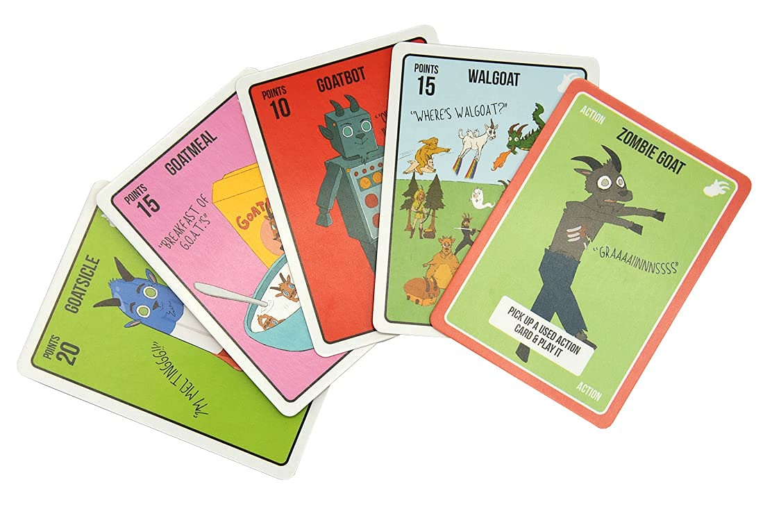 Goat Lords, Hilarious and Competitive Card Game with Goats - Fun Card Games for Adults, Teens, and Family Game Night - Games for Teens, Adults & Kids 2-6 Player (Sequel)