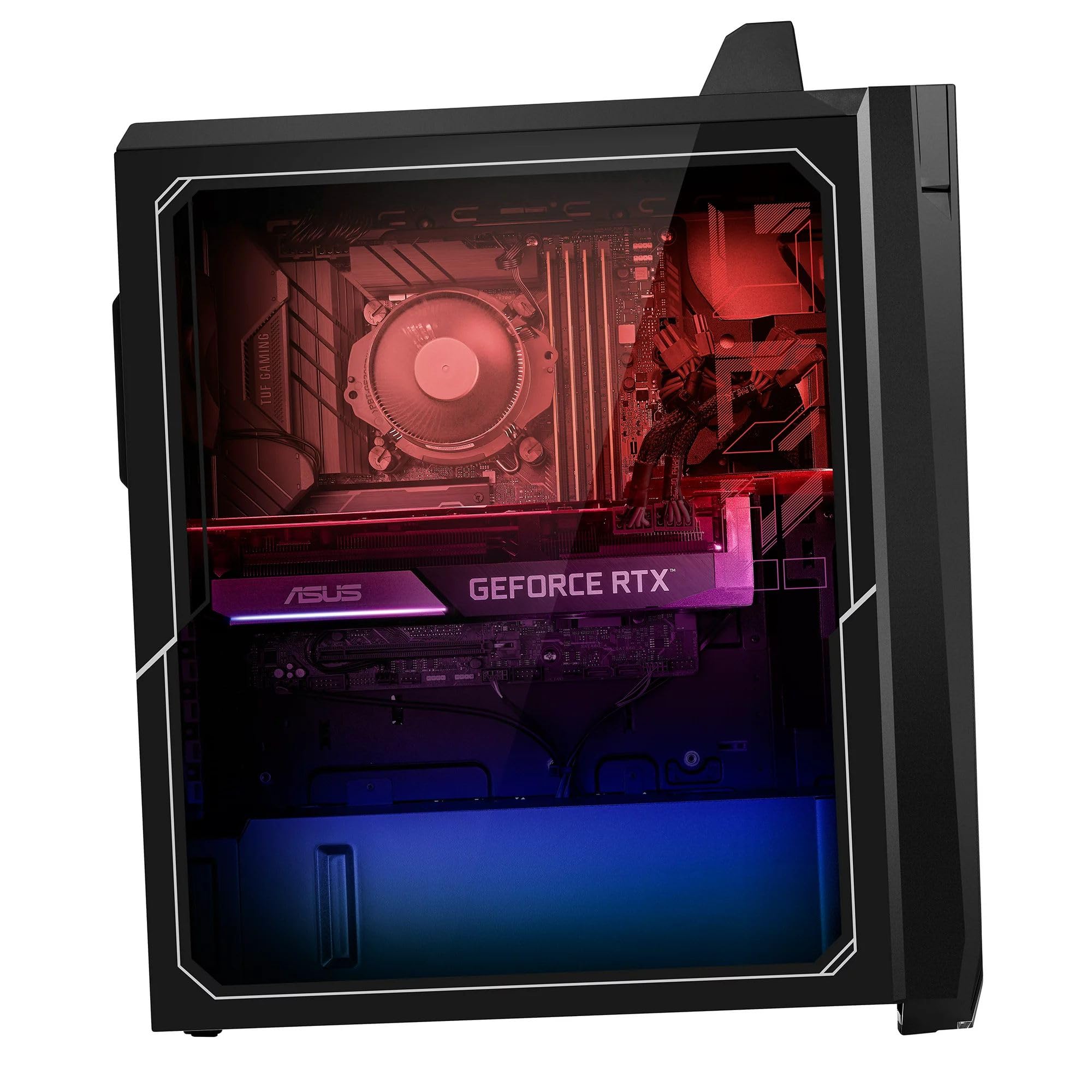 Asus ROG Strix GT15 G15 Gaming Desktop | 12th Gen Intel 12-Core i7-12700F | 64GB DDR4 2TB + 1TB SSD | Geforce RTX 3080 LHR 10GB Graphic | DisplayPort USB-C Aura Sync Lighting Win11 + HDMI Cable