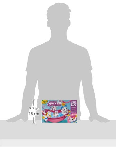 Crayola Scribble Scrubbie Pets Mega Pack (12 Pets), Reusable Pet Care Toy, Dog & Cat Toys for Kids, Holiday Gift for Girls & Boys, 3+
