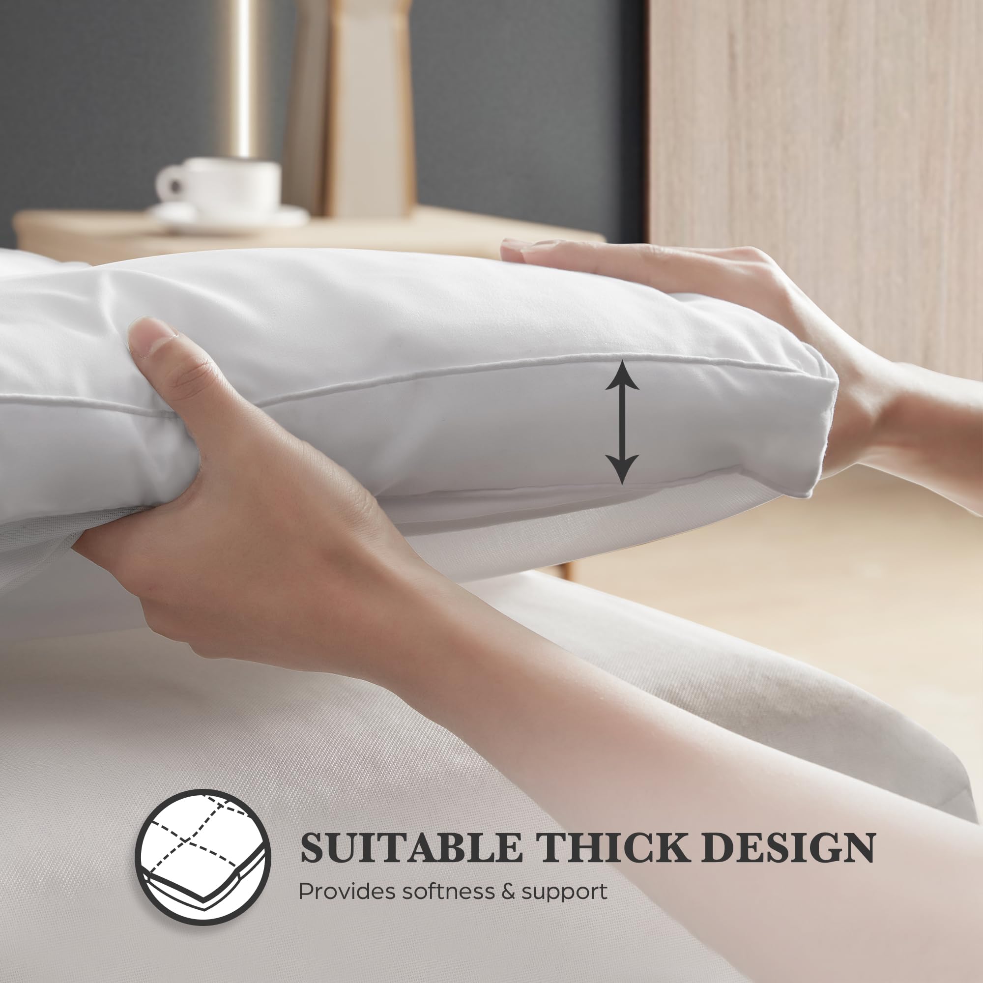 Hotel Grand Pillow Top Mattress Topper King Size - Waterproof Mattress Protector Quilted Fitted Mattress Pad Cover with 8-20 Inch Deep Pocket Down Alternative Fill (78x80 inch, White)