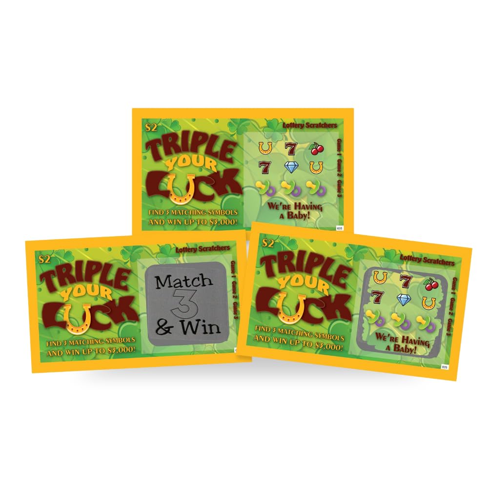 My Scratch Offs 5 Cards Adult Scratch Off Lotto Fake Triple Your Luck Lottery Tickets for Pregnancy Announcement