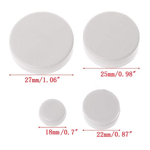 Iceyon 40pcs Rattles Noise Maker Insert Rattle Toy Rattle Box Repair Fix for Baby Pet Dog, 18222527Mm, WhiteTransparent
