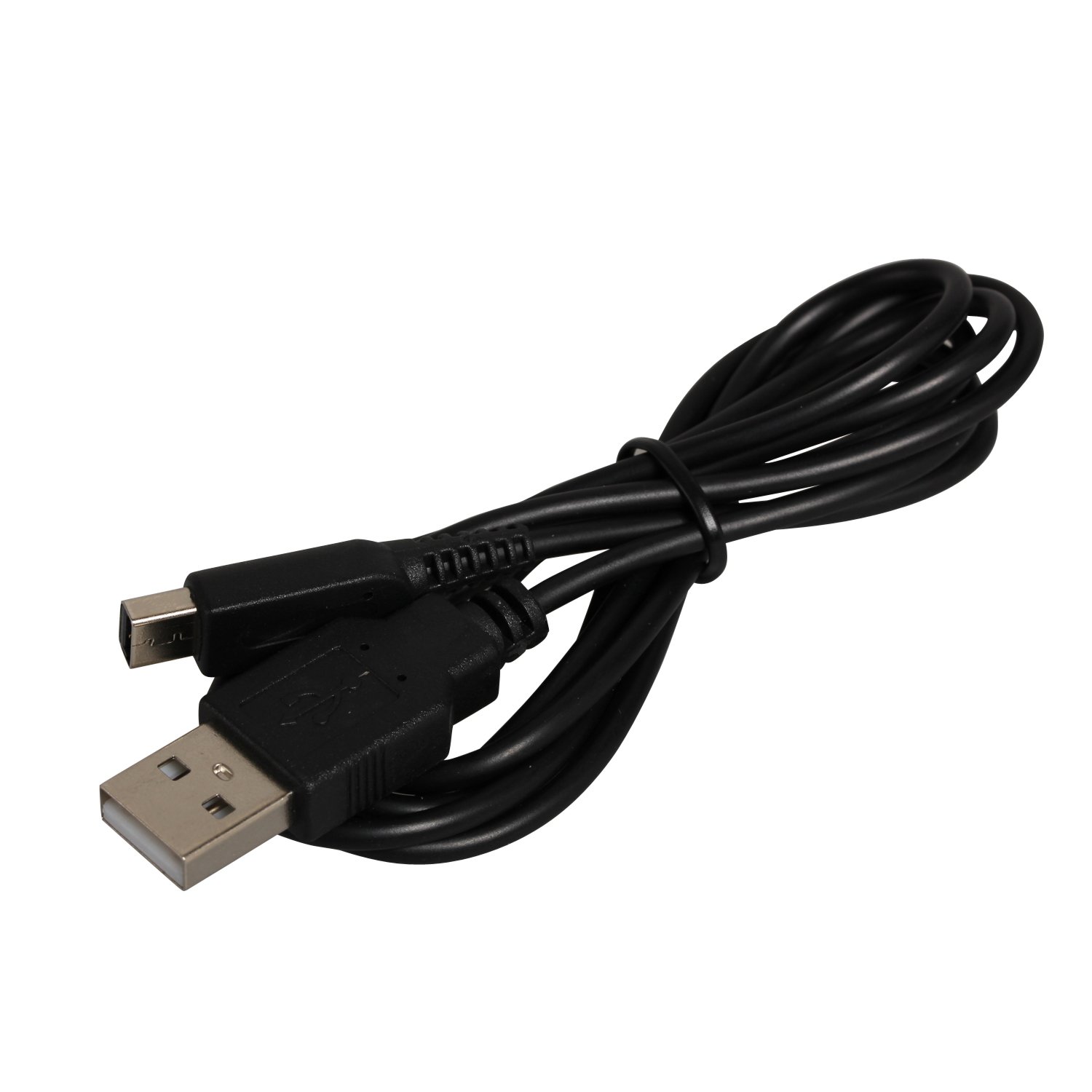 eJiasu 1.2m(3.9ft) USB Charger Power Cable/Charging Cord for 3DS XL, 3DS, 2DS, DSi XL, DSi, New 3DS XL(Black) (1 Piece)