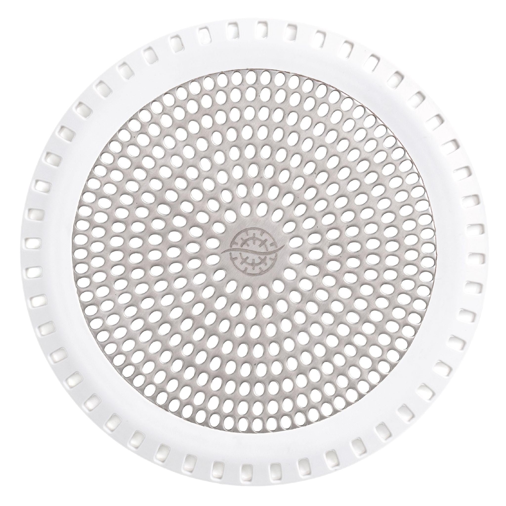 Ultra ShowerRing, The Ultimate Shower Drain Protector/Hair Catcher/Strainer/Snare/Cover (White)