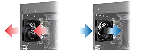 ARCTIC P12 PWM - 120 mm Case Fan with PWM, Pressure-optimised, Quiet Motor, Computer, Fan Speed: 200-1800 RPM - Black, Transparent