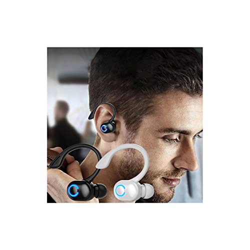 BLUGY Ear Mounted Bluetooth Headset Bluetooth Earhook Headset Wireless Bluetooth 5.2 Ultralight Business Headset with Microphone Suitable for Business Office Driving