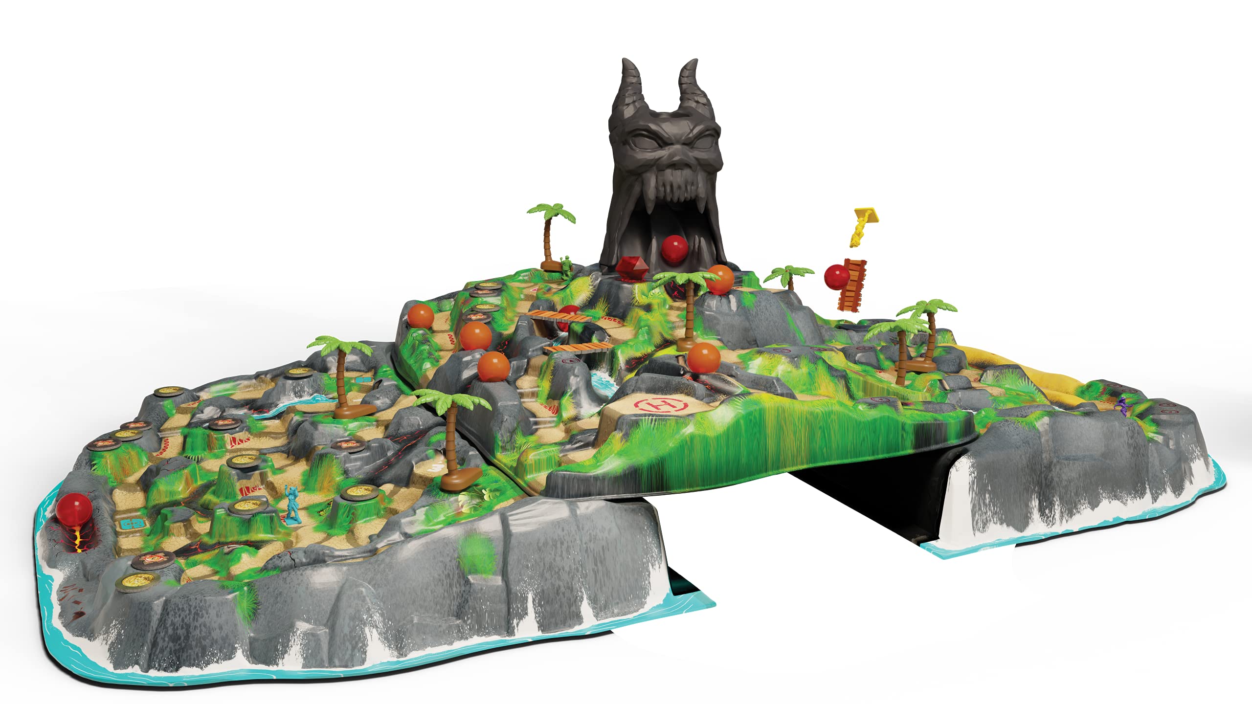 Goliath Fireball Island Board Game - Unique Game Board and Components, 2-4 Players Ages 7 and Up