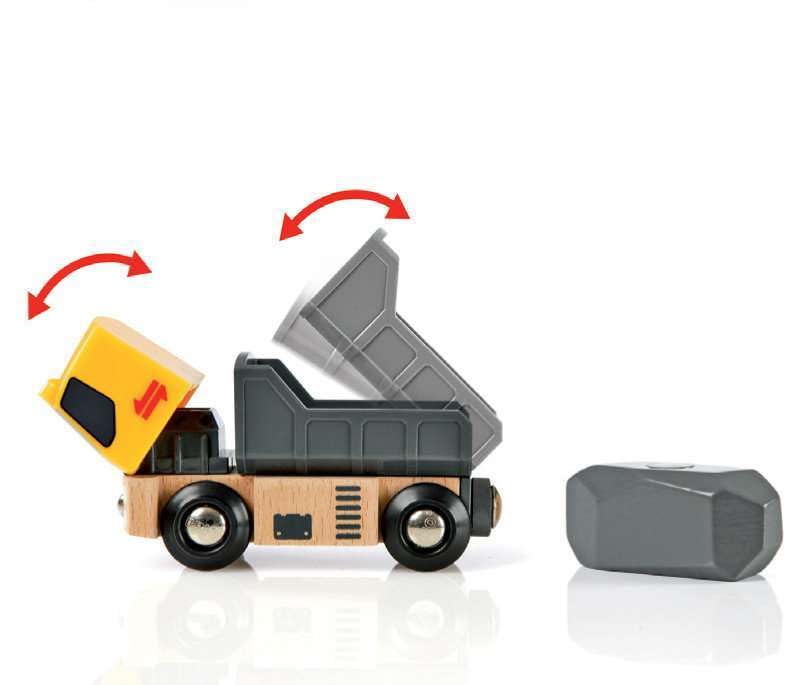 BRIO World 33210 - Rail & Road Loading Set - 32 Piece Wooden Train Set | Ideal for Kids Aged 3+ | with Special Crane Car & Flatbed Idea
