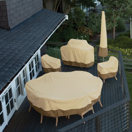 Classic Accessories Veranda Water-Resistant 38 Inch Deep Seated Patio Lounge Chair Cover, 2-Pack, Patio Furniture Covers