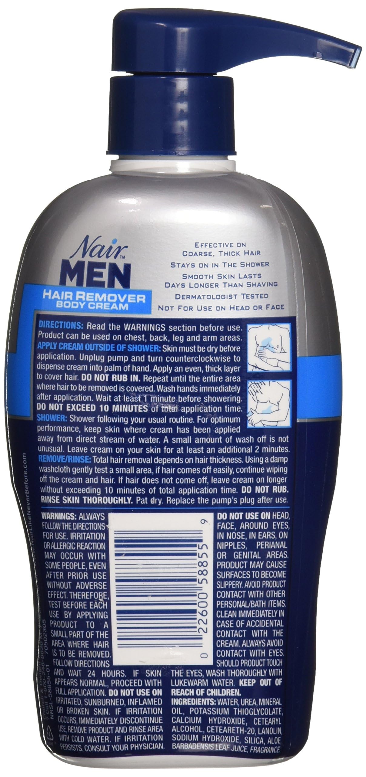 Nair Men Hair Removal Cream, 13 Ounce (Pack of 2)