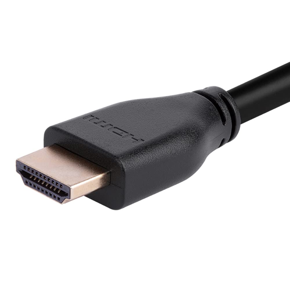 Monoprice 8K Certified Ultra High Speed HDMI Cable - HDMI 2.1, 8K@60Hz, 4K@120Hz, 48Gbps, HDR, VRR, CL2 In-Wall Rated, 15ft, Black (1 Pack)