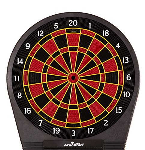 Arachnid Cricket Pro 670 Tournament-Quality Dartboard with 35 Games and 318 Variations (6 Cricket Games) , Black