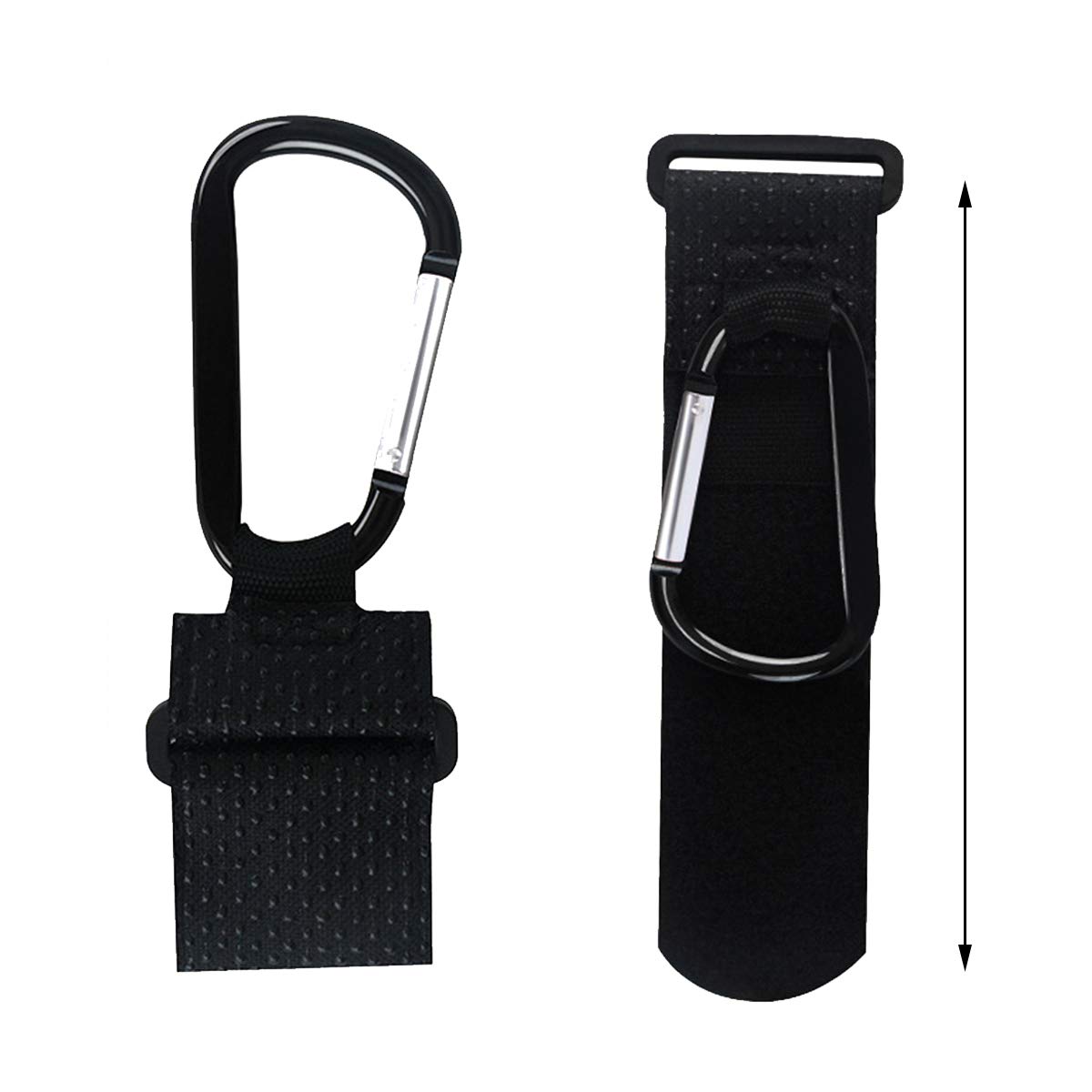 Baby Carriage Hook, 2Pack Metal Stroller Clip for Hang Shopping Bags