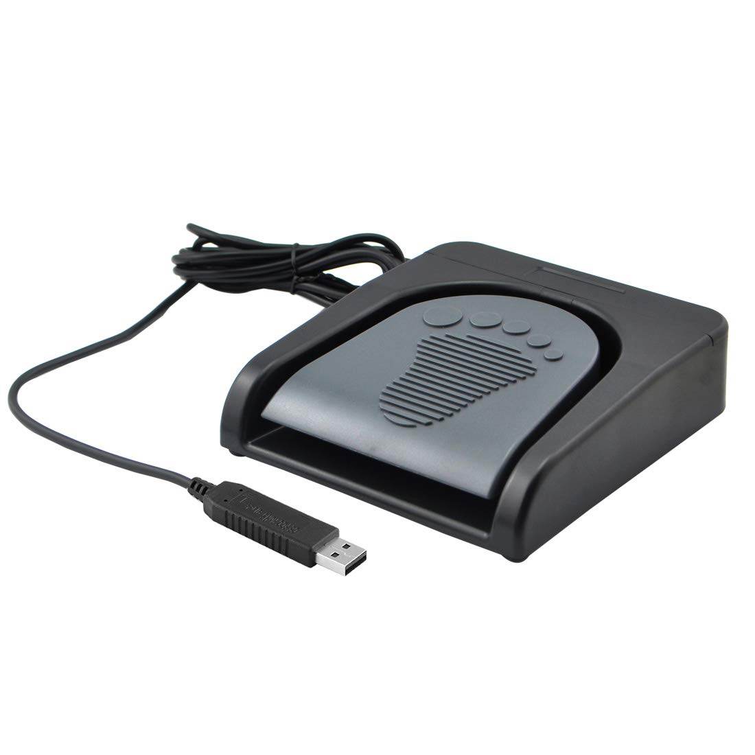 iKKEGOL Upgraded USB Single Foot Pedal Switch Control One Key Footswitch Program Customized Computer Keyboard Mouse Game Action HID (Black)