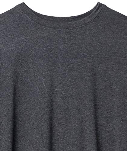 Amazon Brand - Core 10 Women's Soft Cotton French Terry Crew-Neck Long-Sleeve Sweatshirt, Dark Heather Grey, X-Large