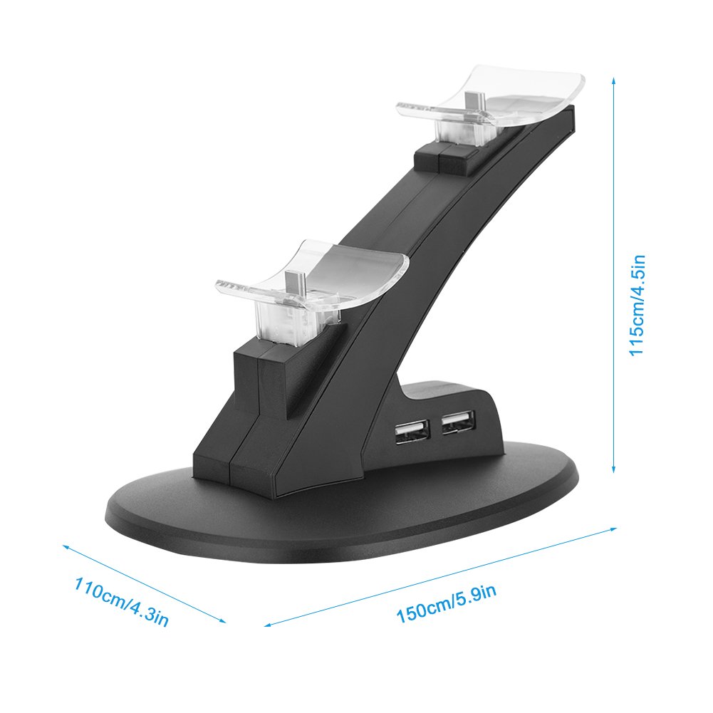 for Switch Pro Controller Charger, LED Indicator Dual USB Charging Charger Docking Station Stand for Switch Pro