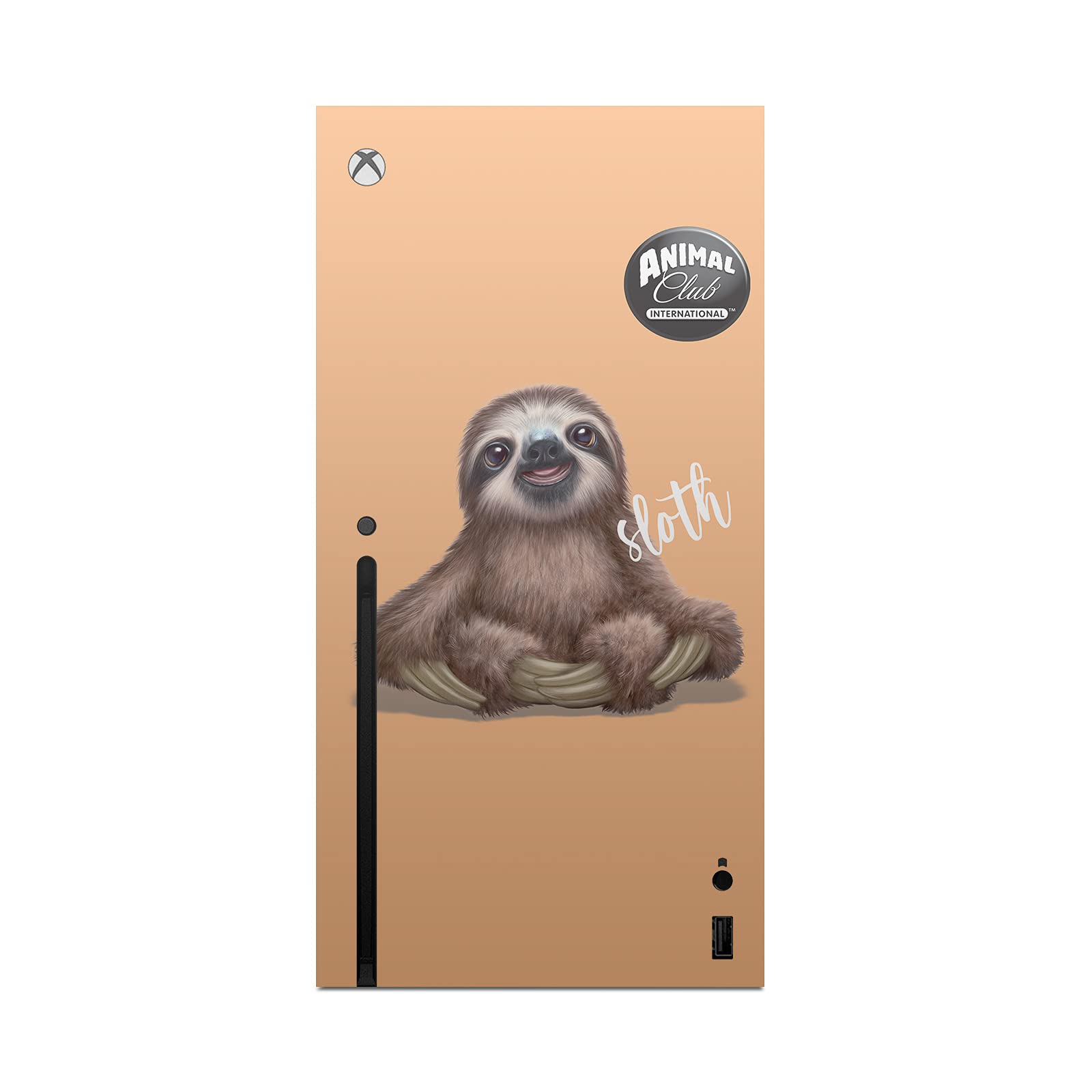 Head Case Designs Officially Licensed Animal Club International Sloth Faces Vinyl Sticker Gaming Skin Case Cover Compatible with Xbox Series X Console and Controller Bundle