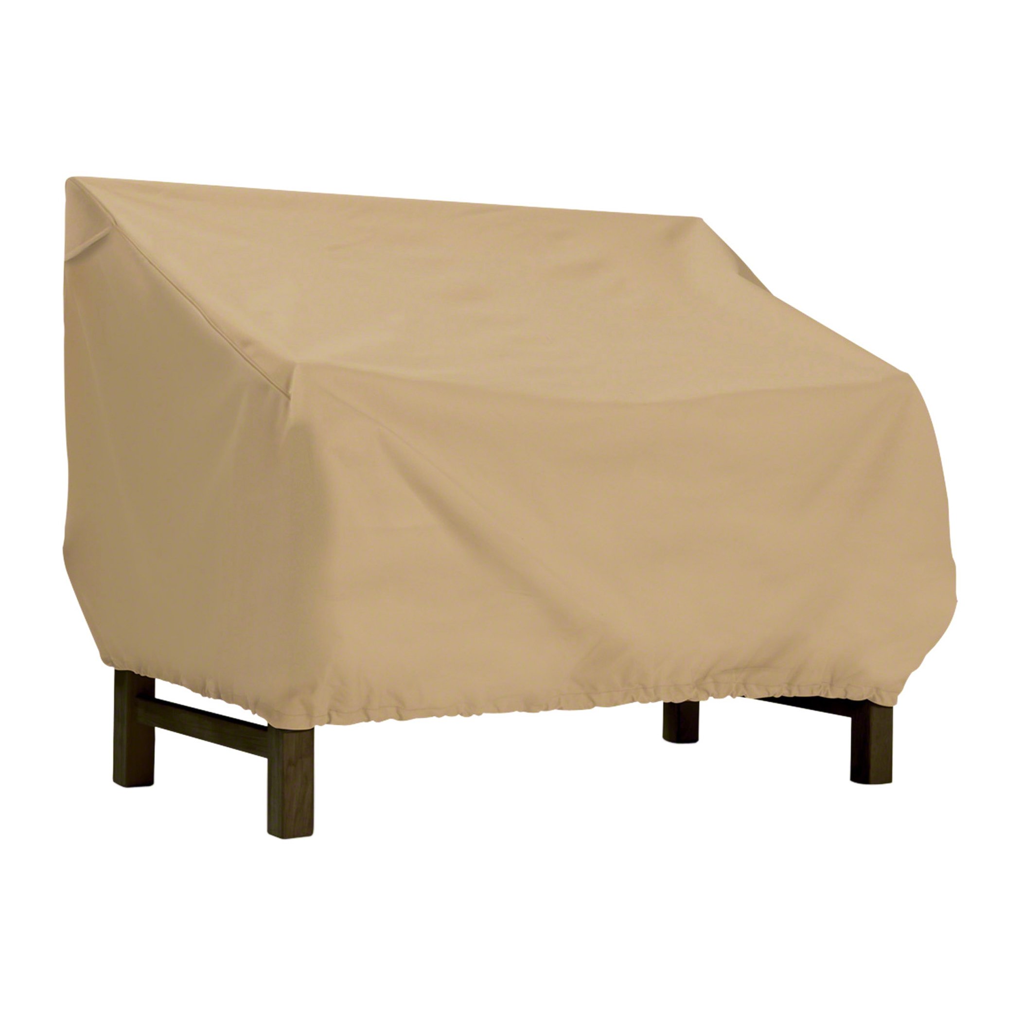 Classic Accessories Terrazzo Water-Resistant 58 Inch Patio Bench/Loveseat Cover, Outdoor Bench Cover