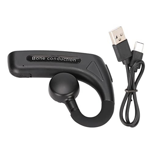 Bluetooth Headset,Bluetooth Earpiece, Bluetooth Bone Conduction Earbuds, Noise Cancelling Stereo Bluetooth 5.0 Multifunctional Hands Free Wireless Earphone, for Business, Office, Driving, Sportin