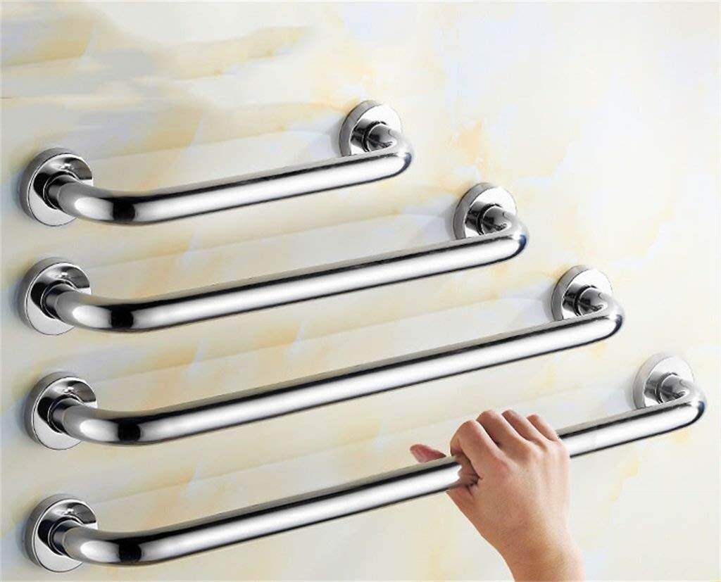 Bathroom Safety Grab Bar, Shower Aids,Safety Grab Rails,Bathroom Support Handle,Pure 304 Stainless Steel Bathtub Armrest,Bathtub,Toilet, Bathroom,Kitchen,Stairway Handrail (Color : Silver, Size : 30