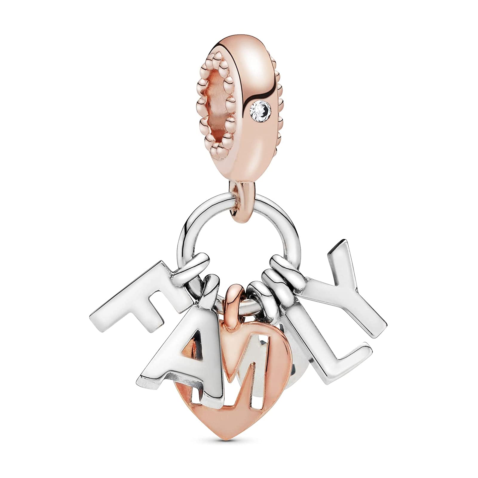 Annmors Family Dangle Charm fits Bracelets, 925 Sterling Silver-Lucky Charm for Woman Pendant Bead,Jewelry Beads Gifts for Women Bracelet&Necklace