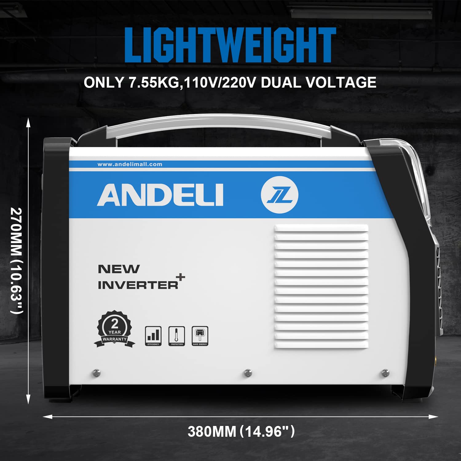 ANDELI TIG Welder MOS Tube Multifunctional Cold Welding Machine with Hot/Cold/TIG Pulse Cold TIG Welding Machine （110/220V） TIG-250MPL