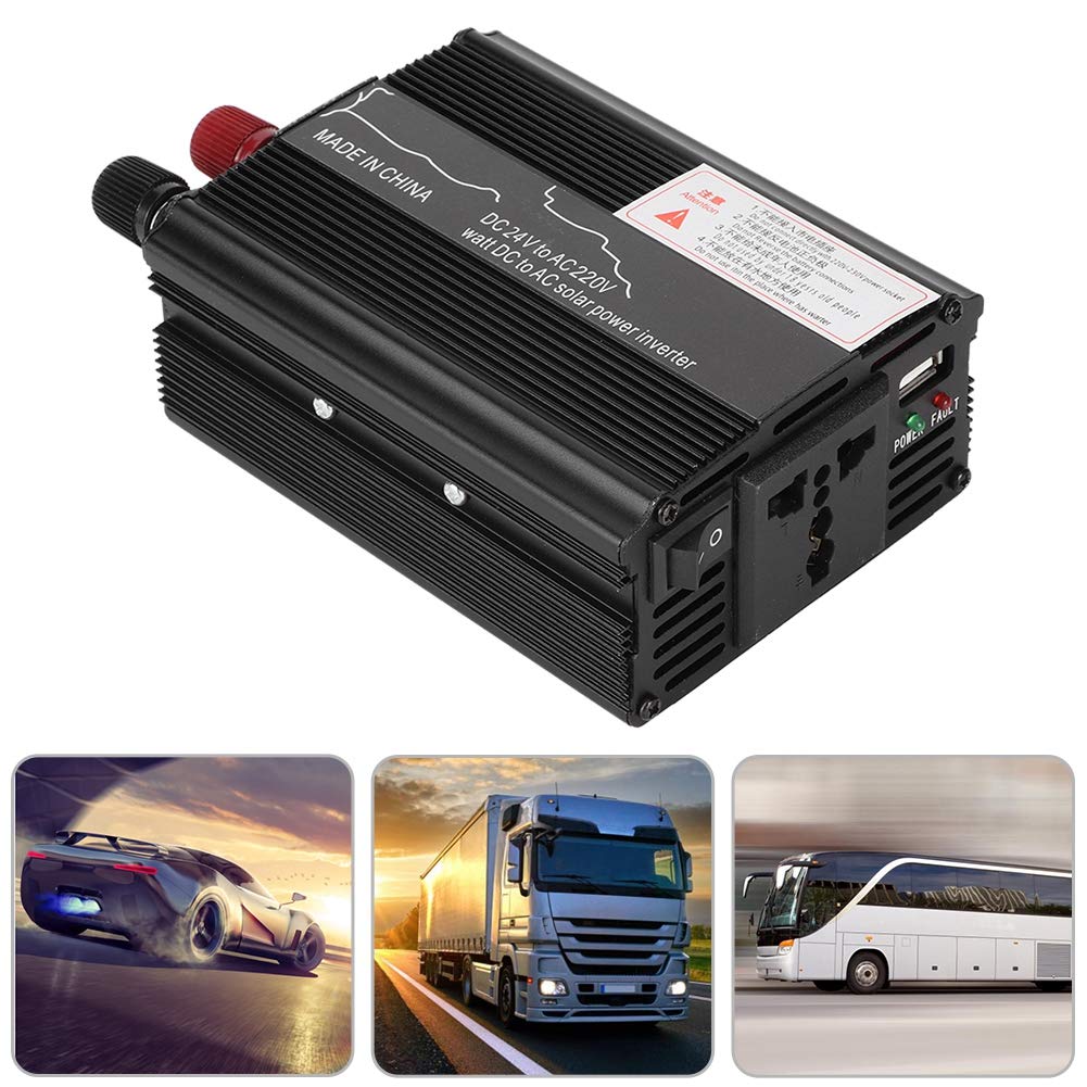 Aramox Inverter, 3000W 24V to 220V Car Inverter Modified Sine Converter Black