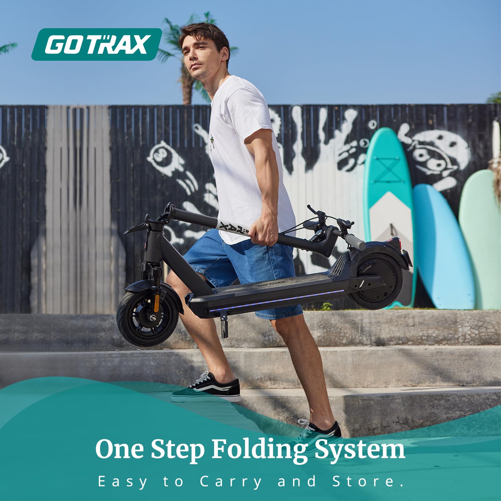 Gotrax G MAX Electric Scooter, Max 42 Mile, 10" Pneumatic Tire, 20Mph by 500W Motor, Double Anti-Theft Lock, Bright Headlight and Taillight, with Cruise Control, Foldable Electric Scooter for Adult