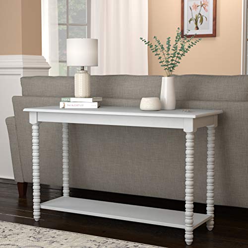 Amazon Brand β Ravenna Home Traditional Solid Pine End Table, 15.75"W, Oak Finish