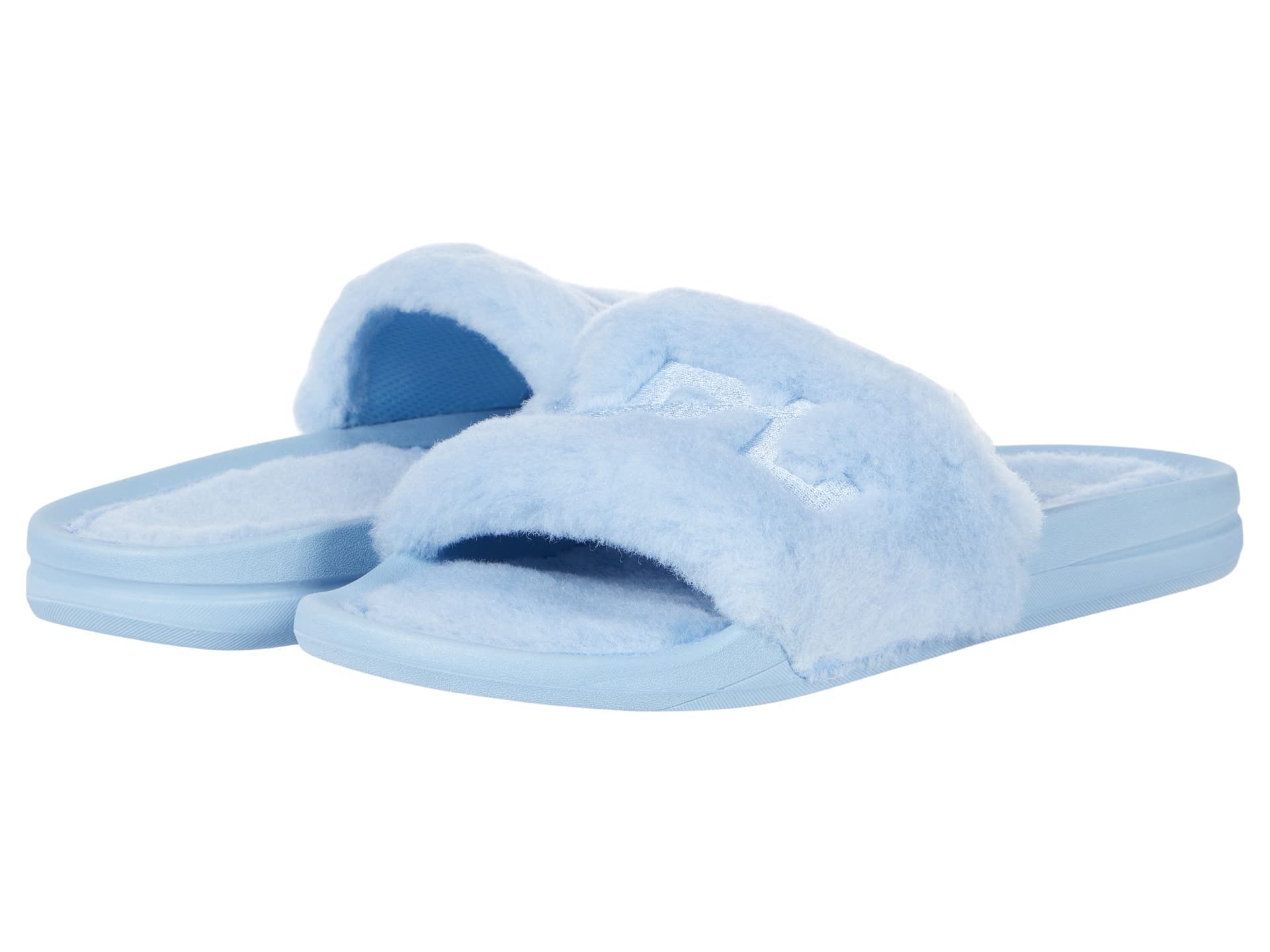 APL: Athletic Propulsion Labs Women's Shearling Slide, Ice Blue, 8